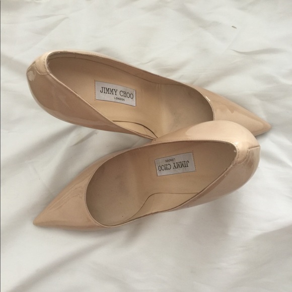 Jimmy Choo | Shoes | Jimmy Choo Bone Color Heels Abel Style | Poshmark